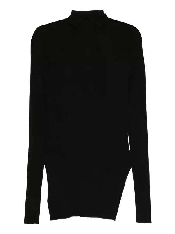 Y’s Logo-embroidered Top - Black
