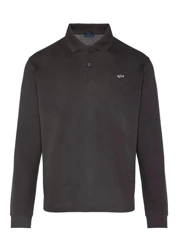 Paul & Shark Long-sleeve Polo Shirt - Brown