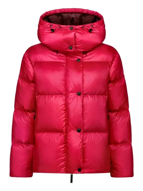 AFTER/LABEL Zip-fastening Hooded Puffer Jacket - Pink