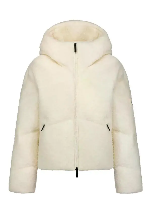 AFTER/LABEL Wool Quilted Hooded Jacket - Neutrals