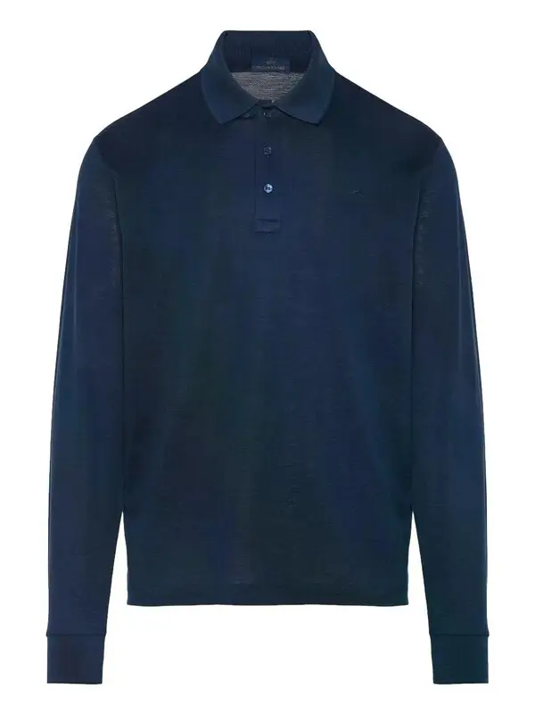 Paul & Shark Long-sleeve Polo Shirt - Blue