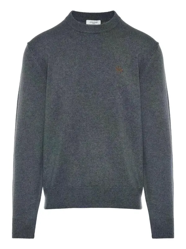 Jacob Cohen Embroidered Crew-neck Sweater - Grey