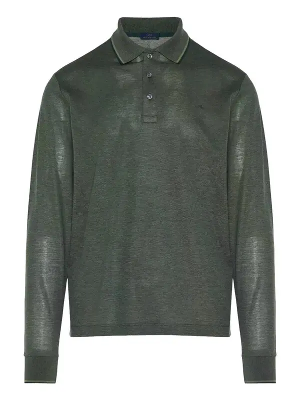 Paul & Shark Long-sleeve Polo Shirt - Green