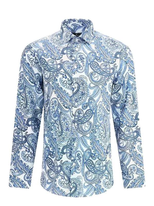 Etro Paisley-print Shirt - Blue