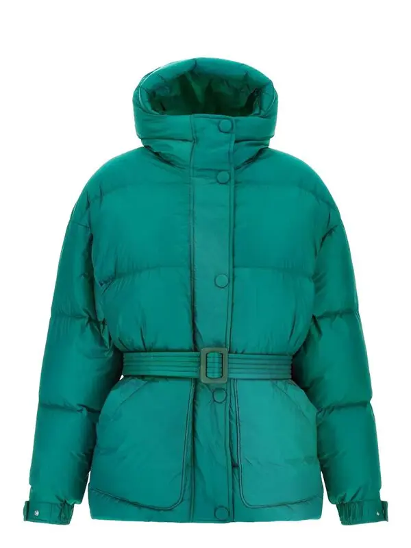 IENKI IENKI Quilted Belted Jacket - Green