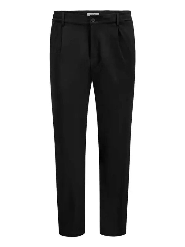 CRUNA Pleated Drawstring Trousers - Black