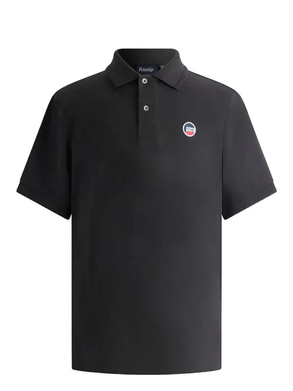 Fusalp Pique-cotton Polo Shirt - Black