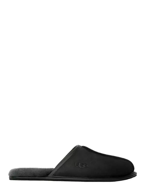 UGG Scuff Leather Slipper - Black
