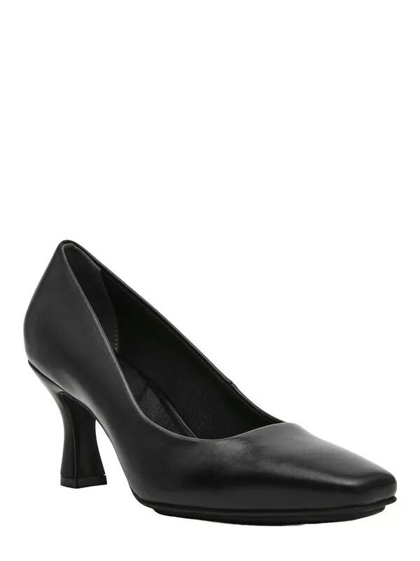 Anne Klein Prima Pump - Black Smooth