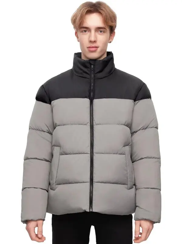 ROKKA&ROLLA Lightweight Puffer Jacket - Grey