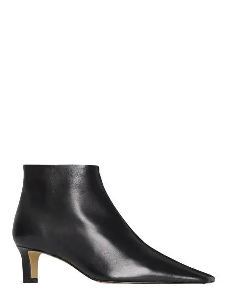 THE ROW Carla Kitten Heel Bootie - Black