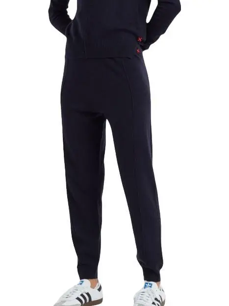 Chinti & Parker Wool-cashmere Cuffed Joggers - Navy
