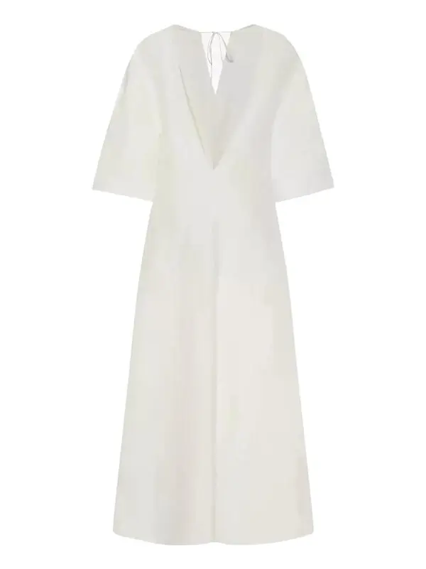 THE ROW Mia Silk Dress - White