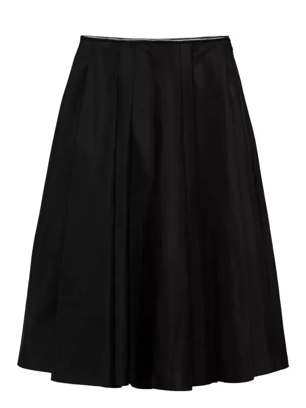 JUUN.J Pleated Midi Skirt - Black