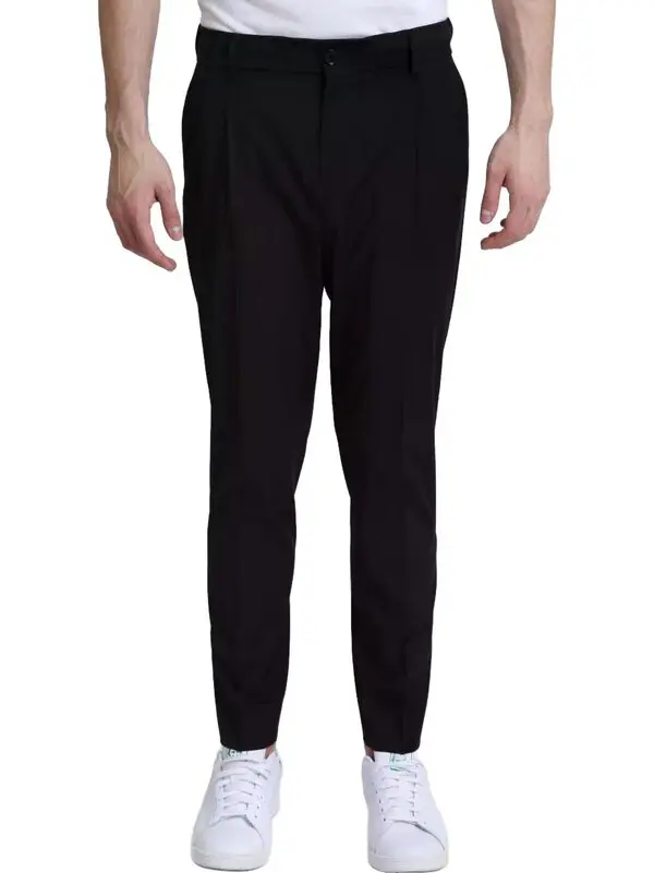 BE ABLE Elastic-waistband Trousers - Black