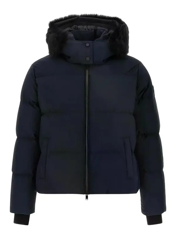 Moose Knuckles Fur-trimmed Puffer Jacket - Blue