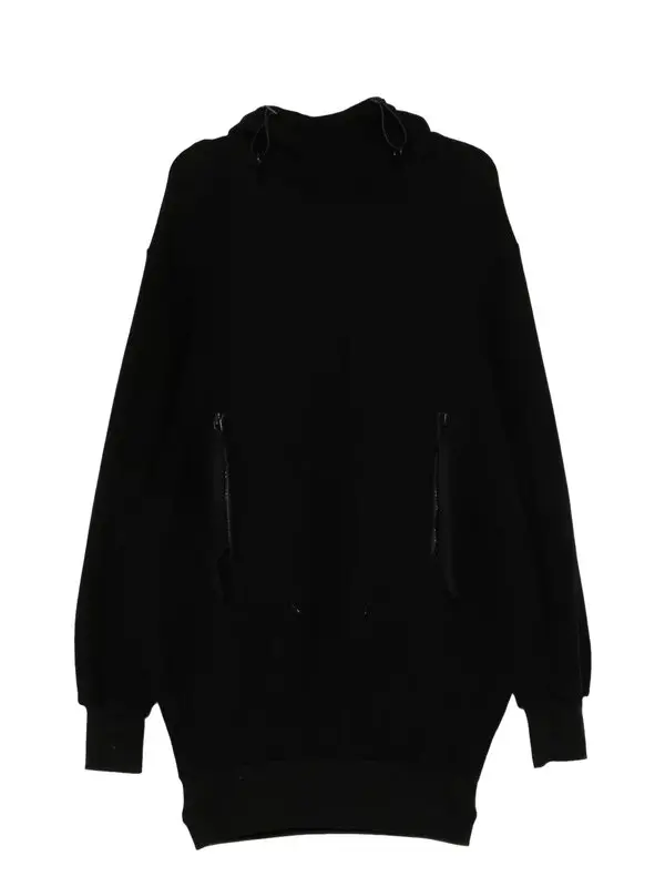 Yohji Yamamoto Brushed French-terry Hoodie - Black