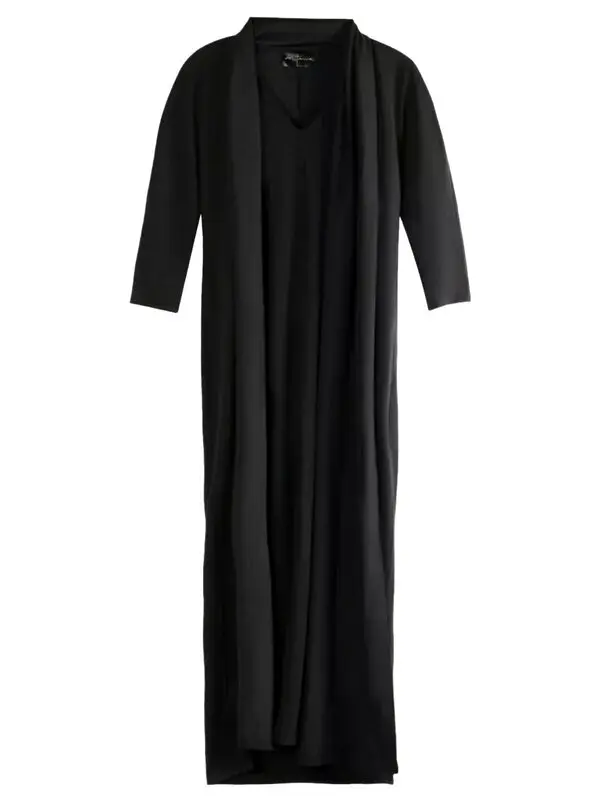 CORTANA Niza Draped Maxi Dress - Black