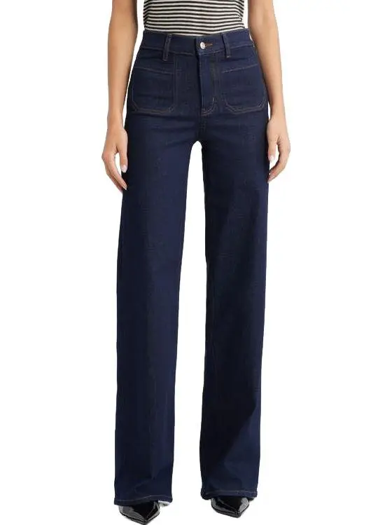 FRAME Le Slim Palazzo Long Wide Leg Jeans - Rinse