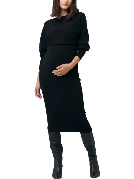 RIPE MATERNITY Knit Maternity Dress - Black