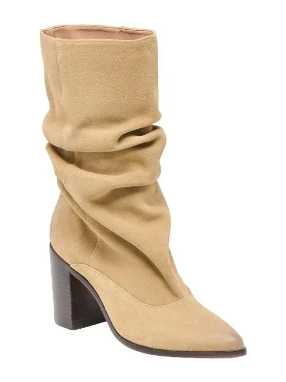 Dolce Vita Talina Pointed Toe Bootie - Dk Taupe Suede