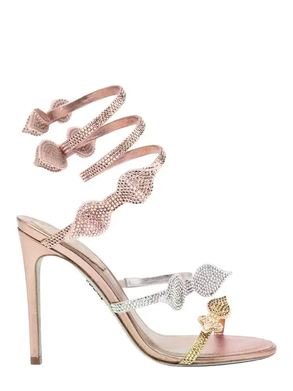 Rene Caovilla Papillon Embellished Sandals - Neutrals