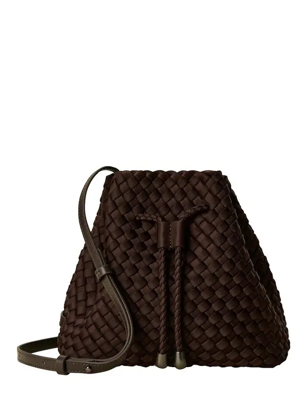 NAGHEDI Medium Gramercy Bucket Bag - Chocolate