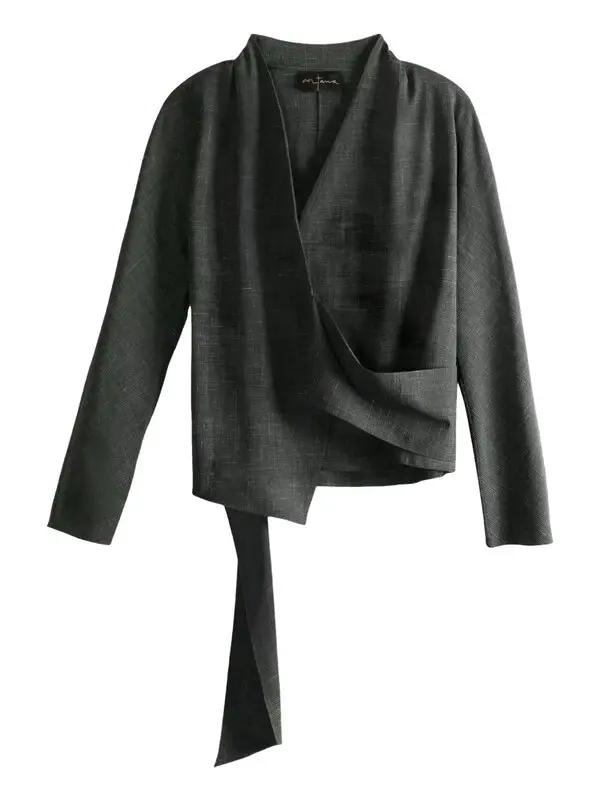 CORTANA Tiempo Wrap-tie Jacket - Green