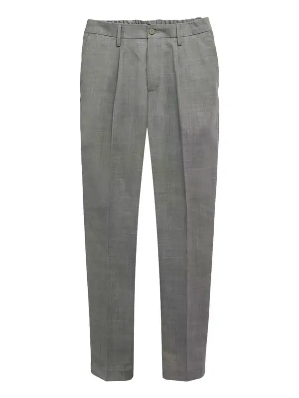 DEVORE INCIPIT Pleated Elastic-waist Trousers - Grey