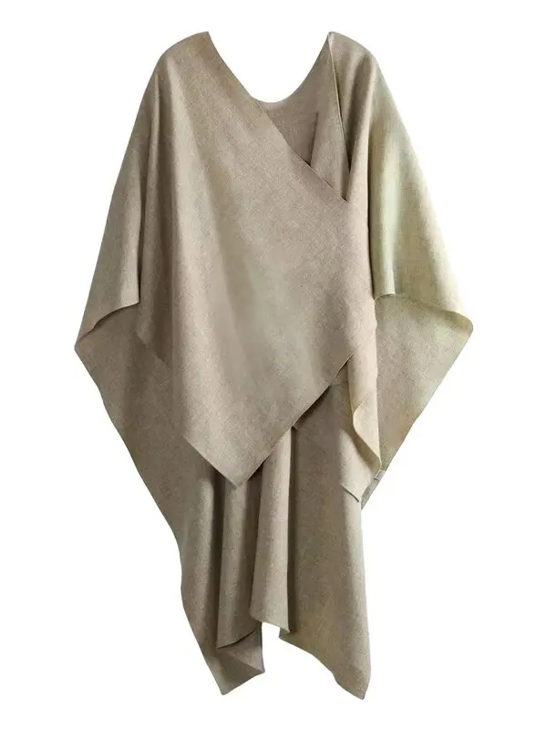 CORTANA Asymmetric Poncho - Neutrals
