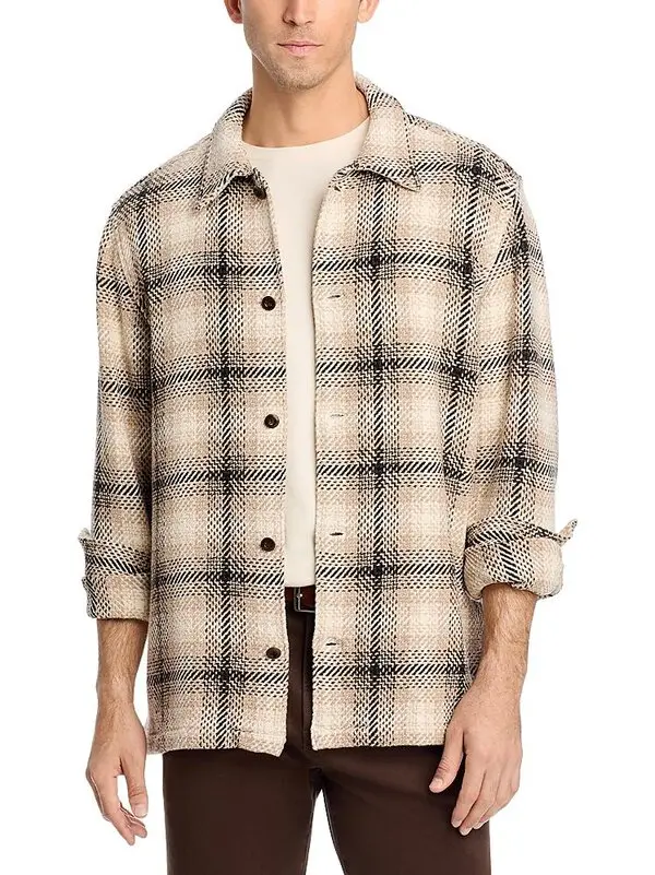 Madewell Chunky Twill Jacket - Heavy Twill Plaid Grey