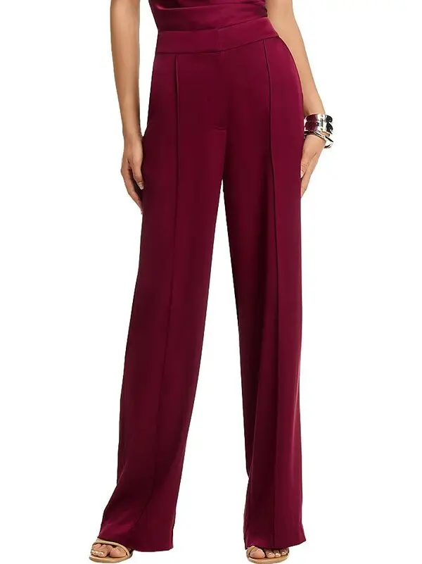 Simkhai Wide Leg Pants - Cranberry