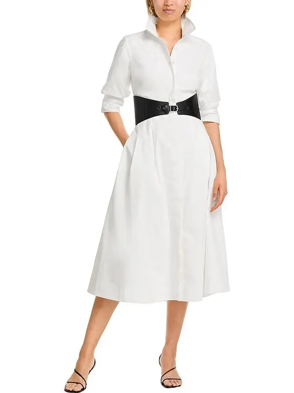 Simkhai Olson Belted Dress - White