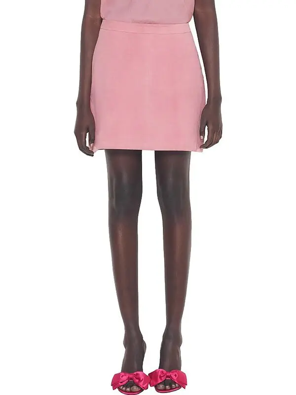 AS By DF Mini Supersuede Skirt - Mauve
