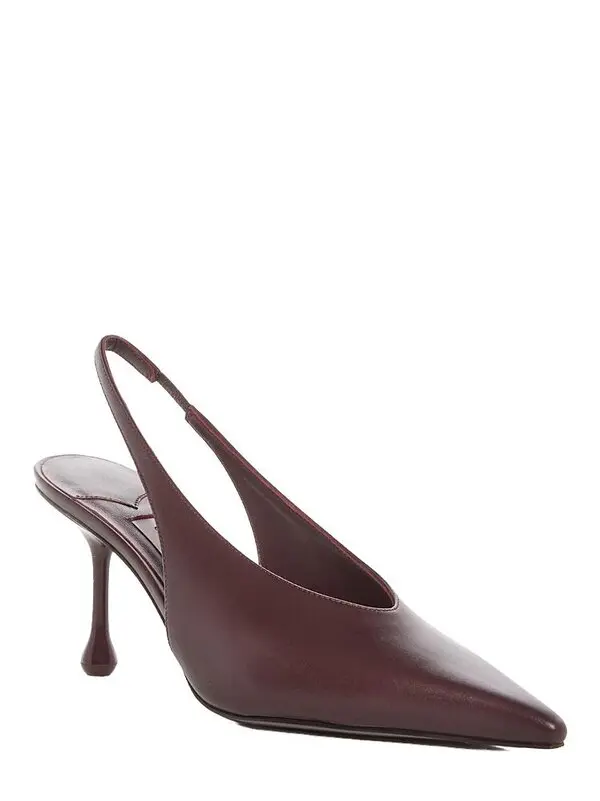 JIMMY CHOO Isa 80 Slingback Pumps - Deep Merlot