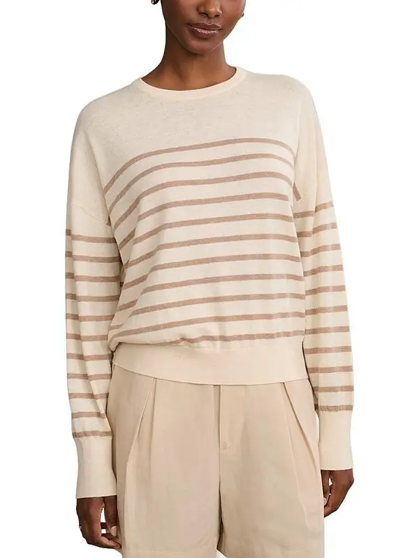 Jenni Kayne Avery Crewneck Sweater - Ivory/oat