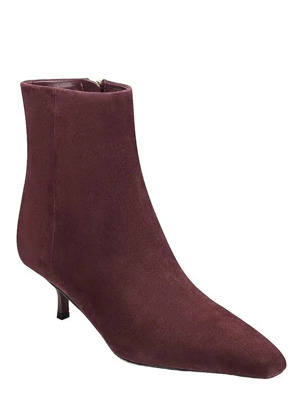 MARC FISHER LTD. Kiona Ankle Boots - Dark Red