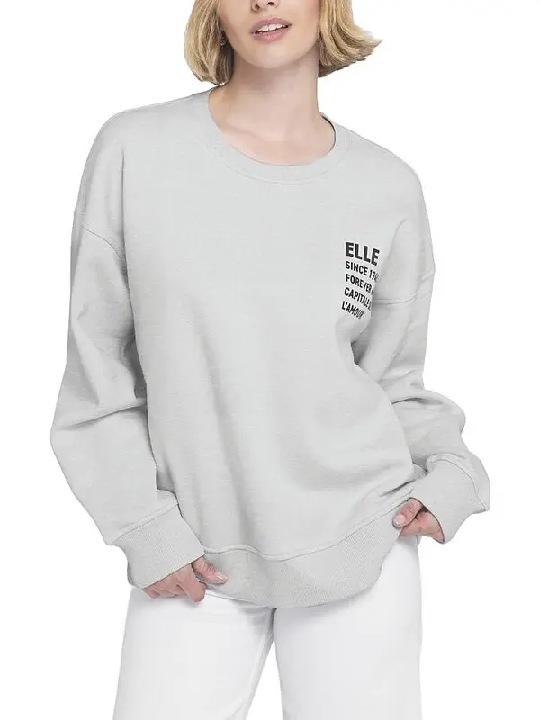 ELLE COLLECTION Graphic Sweatshirt - Grey