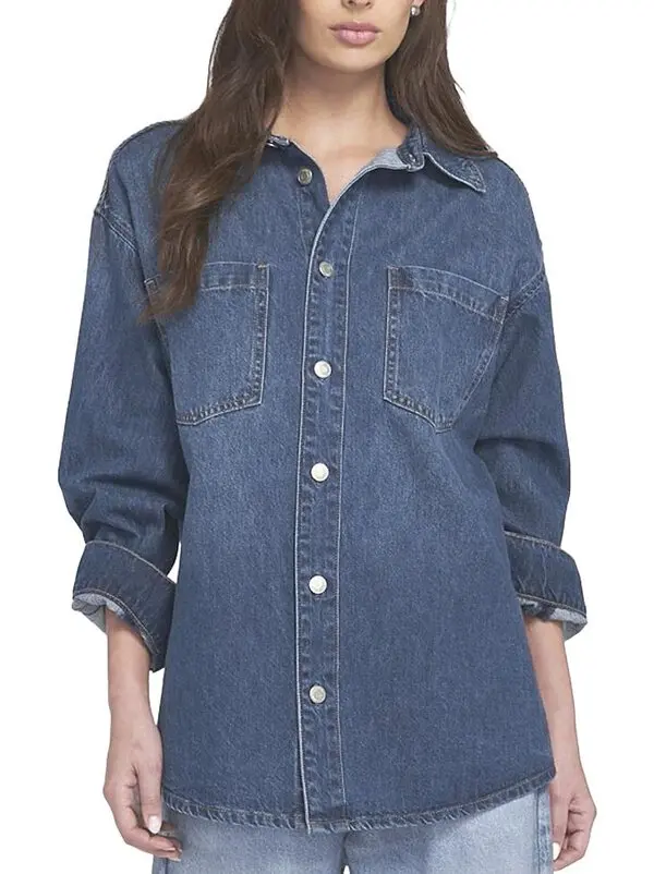 ELLE COLLECTION Denim Shirt - Medium Blue