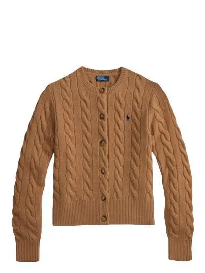 Polo Ralph Lauren Sweater Cardigan - Collection Camel Melange