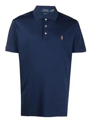Polo Ralph Lauren Polo Shirt Ralph Lauren Short Sleeve Soft Touch Polo Shirt - Refined Navy Blue