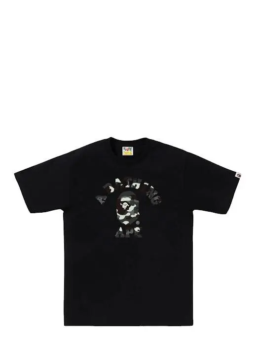 A BATHING APE City Camo College Tee Shirt - Black