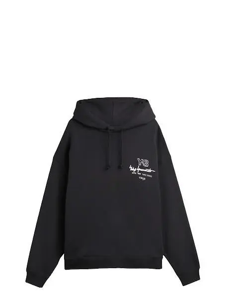 Y3 Merch Hooded Sweatshirt - Black