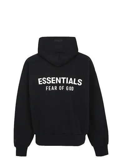 Fear Of God Essentials Classic Fit Fleece Hoodie - Black