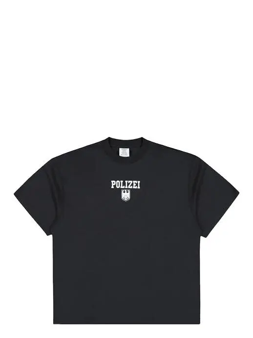 Vetements Polizei Regular T-shirt - Washed Black