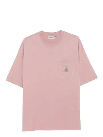 Carhartt Wip Short Sleeve Hudson Chalk Wash Pocket T-shirt - Daphne