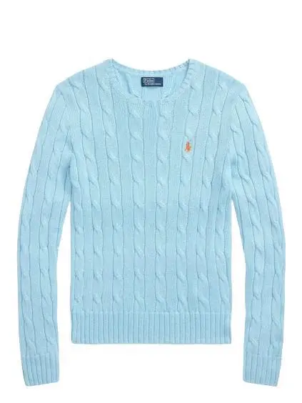 Polo Ralph Lauren Pima Cotton Julianna Long Sleeve Pullover - Acadia Blue