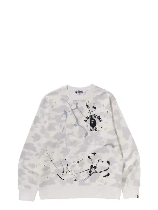 BAPE City Camo Painting Crewneck Sweatshirt - White