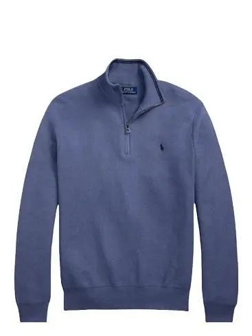 Polo Ralph Lauren Long Sleeve Cotton 1/2 Zip Pullover Sweater - Capri Blue