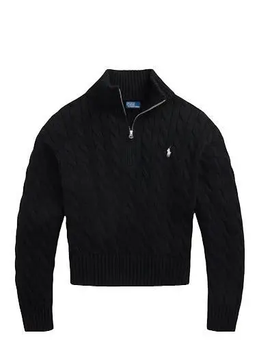 Polo Ralph Lauren Half-zip Long-sleeve Top - Black